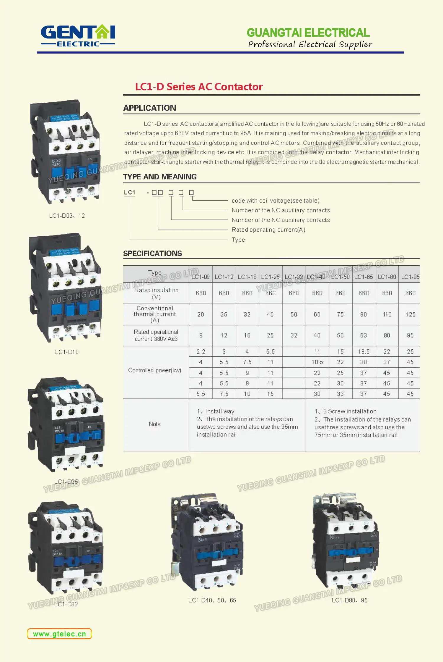 High Quality Alternative Telemecanique Lc1-d09 Lc1- D12 Lc1- D18 Ac ...