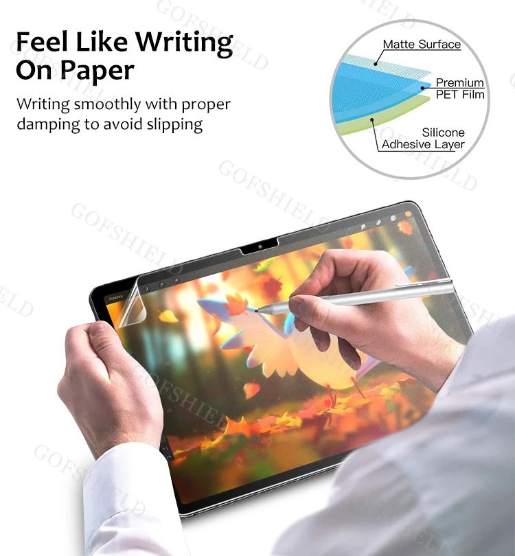 Tablet Sketch Paper Texture Film for Samsung Tab S9 Plus