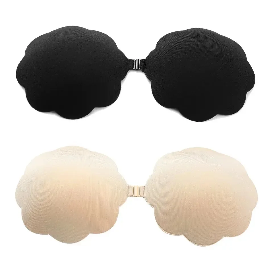 Women Reusable Nipple Sticker Invisible Seamless Push Up Bra Adhesive ...