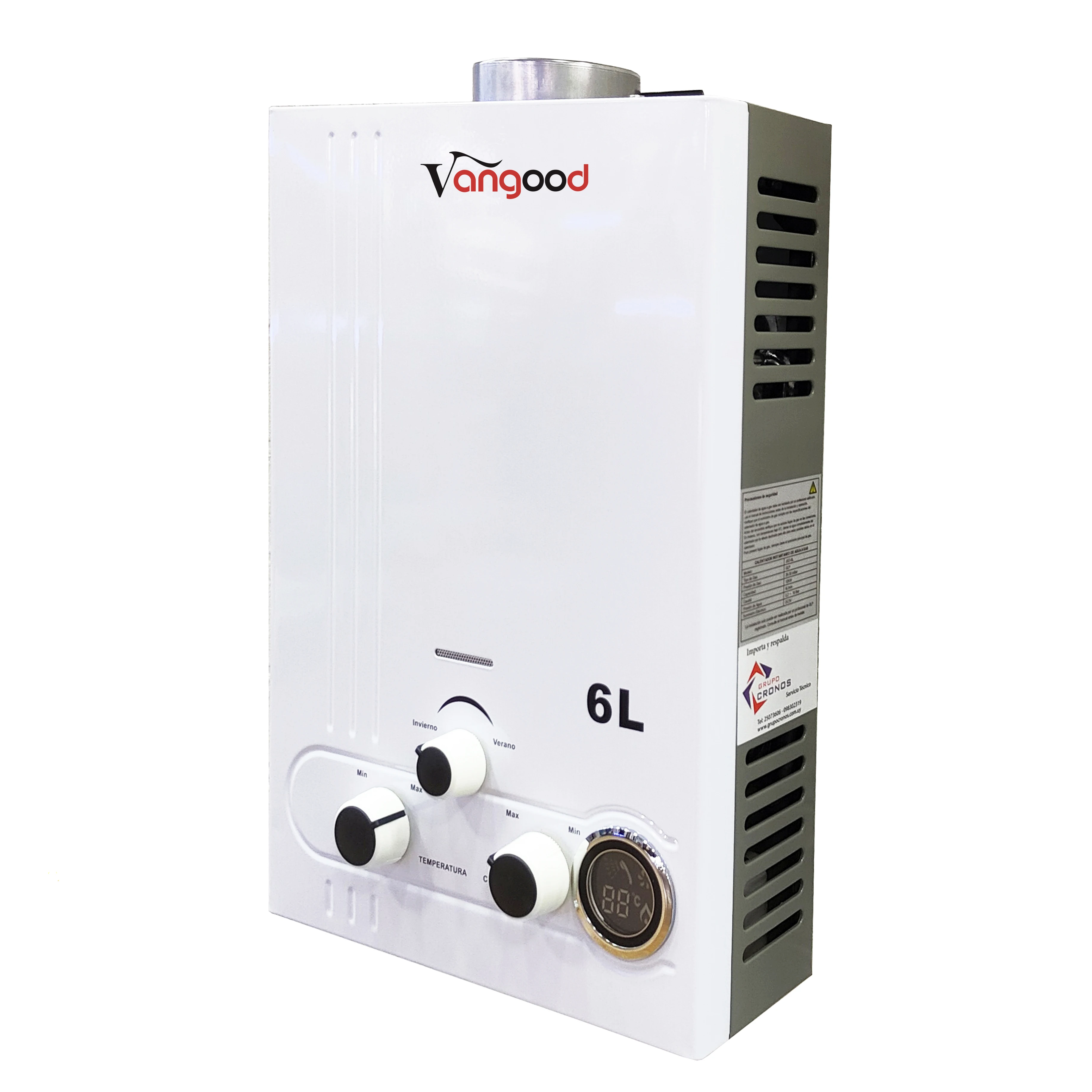 Vangood Indoor Zero Pressure Open Flue Type Tankless 6l Instant Gas ...