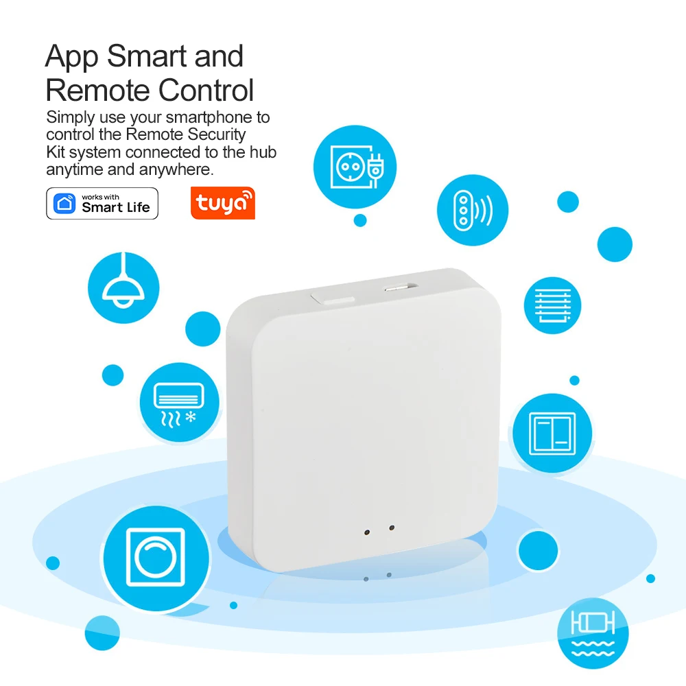 Tuya Multi-Mode Wireless BLE Gateway ZigBee 3.0 Smart Gateway Smart Life APP Remote Control ...