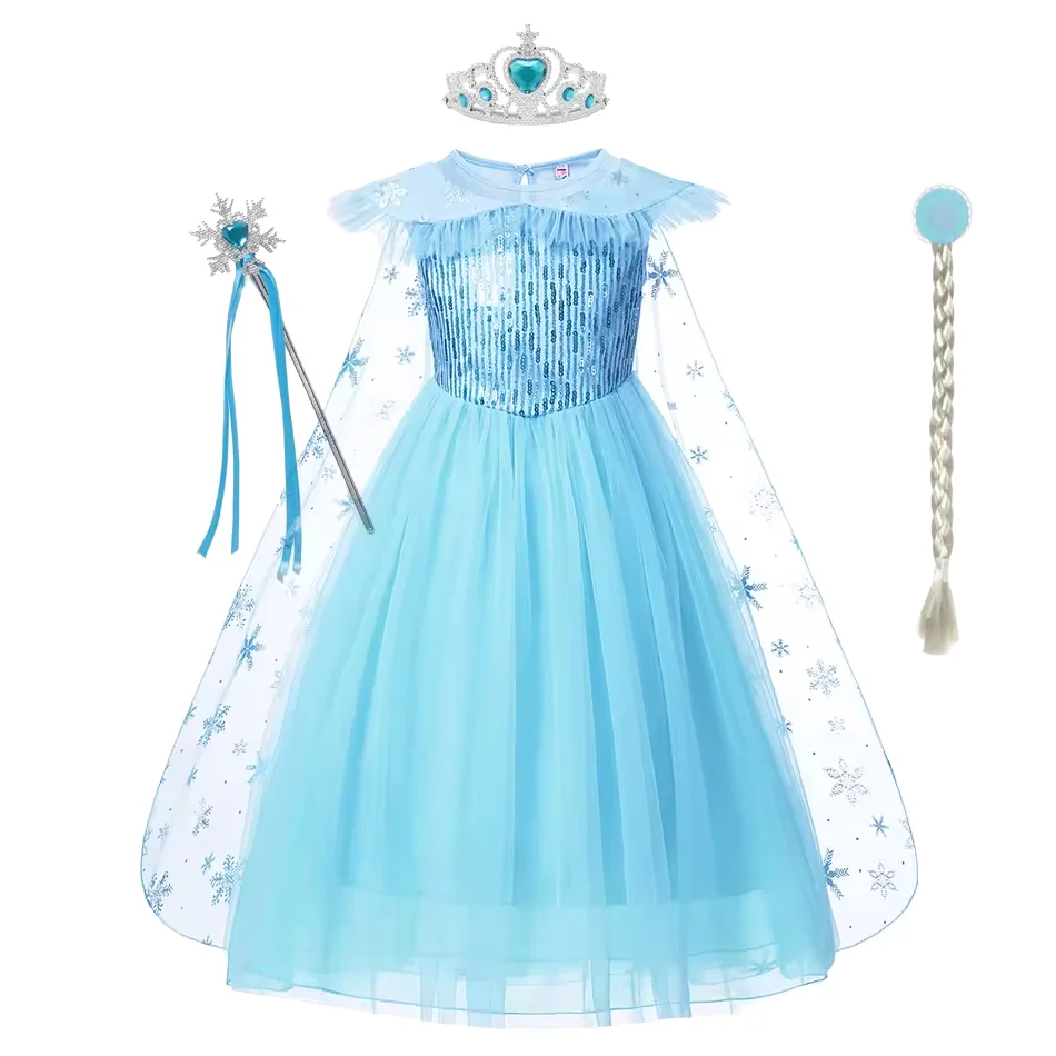 Alibaba.com: Blue Gauze Elsa Princess Anime Costume, Girls Birthday ...