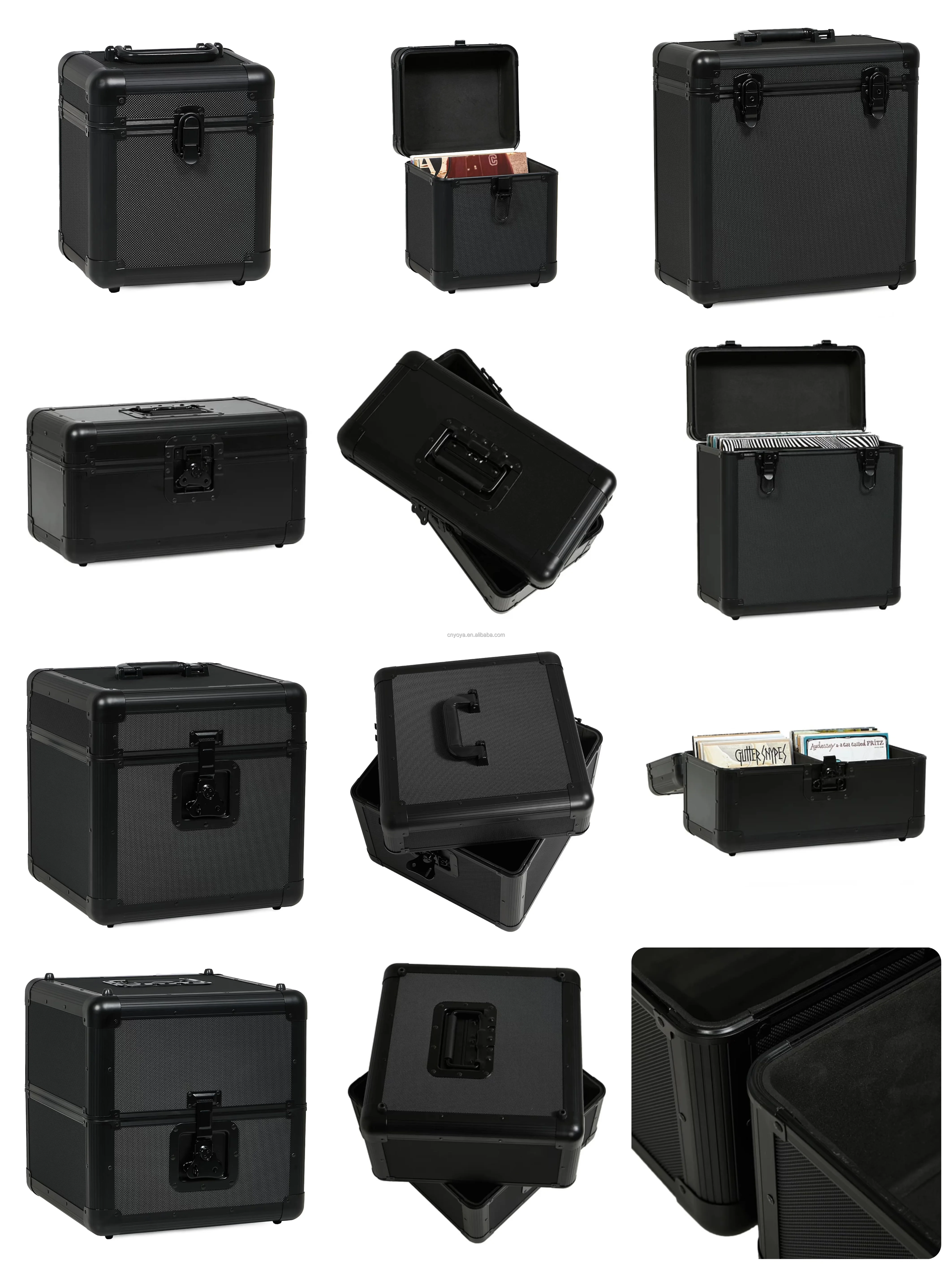 High Quality Construction Record Flight Case 100 Lps Aluminium Vinyl ...