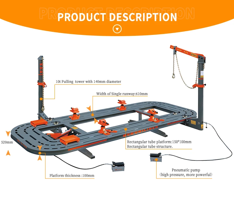 Uniliner UL-L199 Car Chassis Straightening Bench - 18 Years Experience