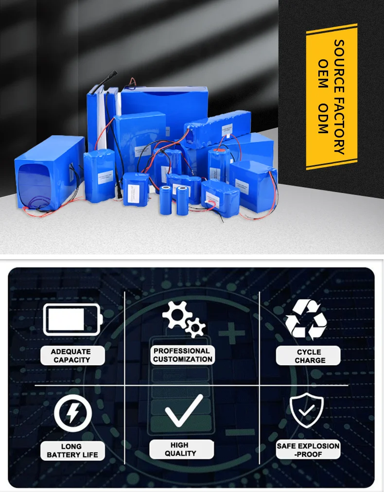 Customize Rechargeable Lithium Ion Batteries 12v 48v 60v 72v 10ah 20ah ...