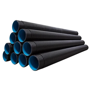 Top Sale Smooth Internal Hdpe Culvert Drainage Plastic Double Wall Corrugated Pipe - Buy Double ...