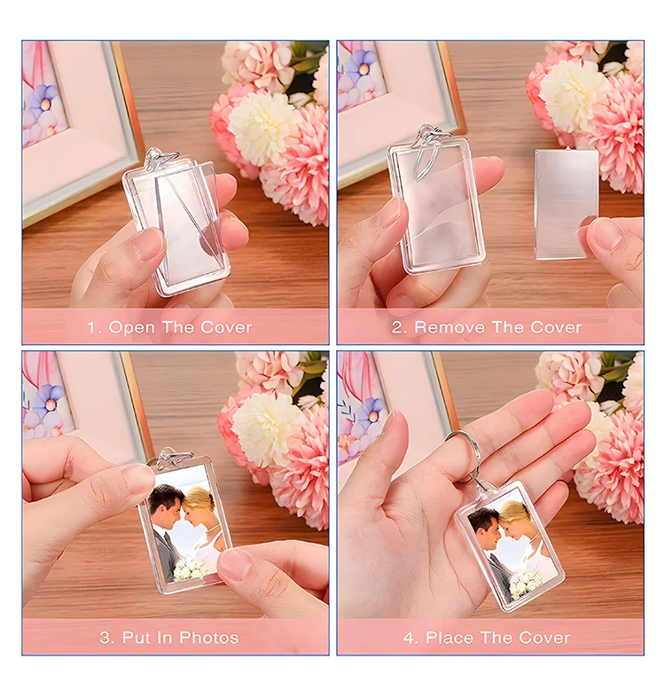Double Sided Blank Picture Acrylic Keychain - Personalised