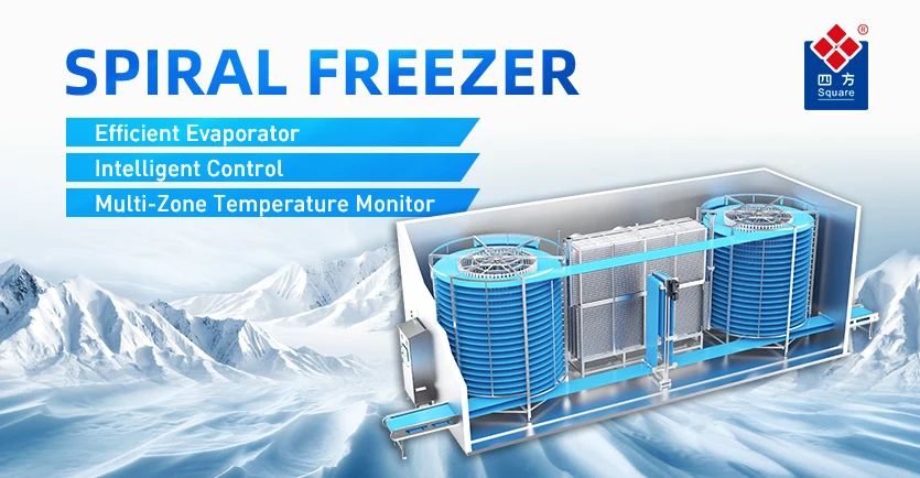 Customizable Spiral Freezer Burger Nuggets Dumpling Iqf Spiral Freezer ...