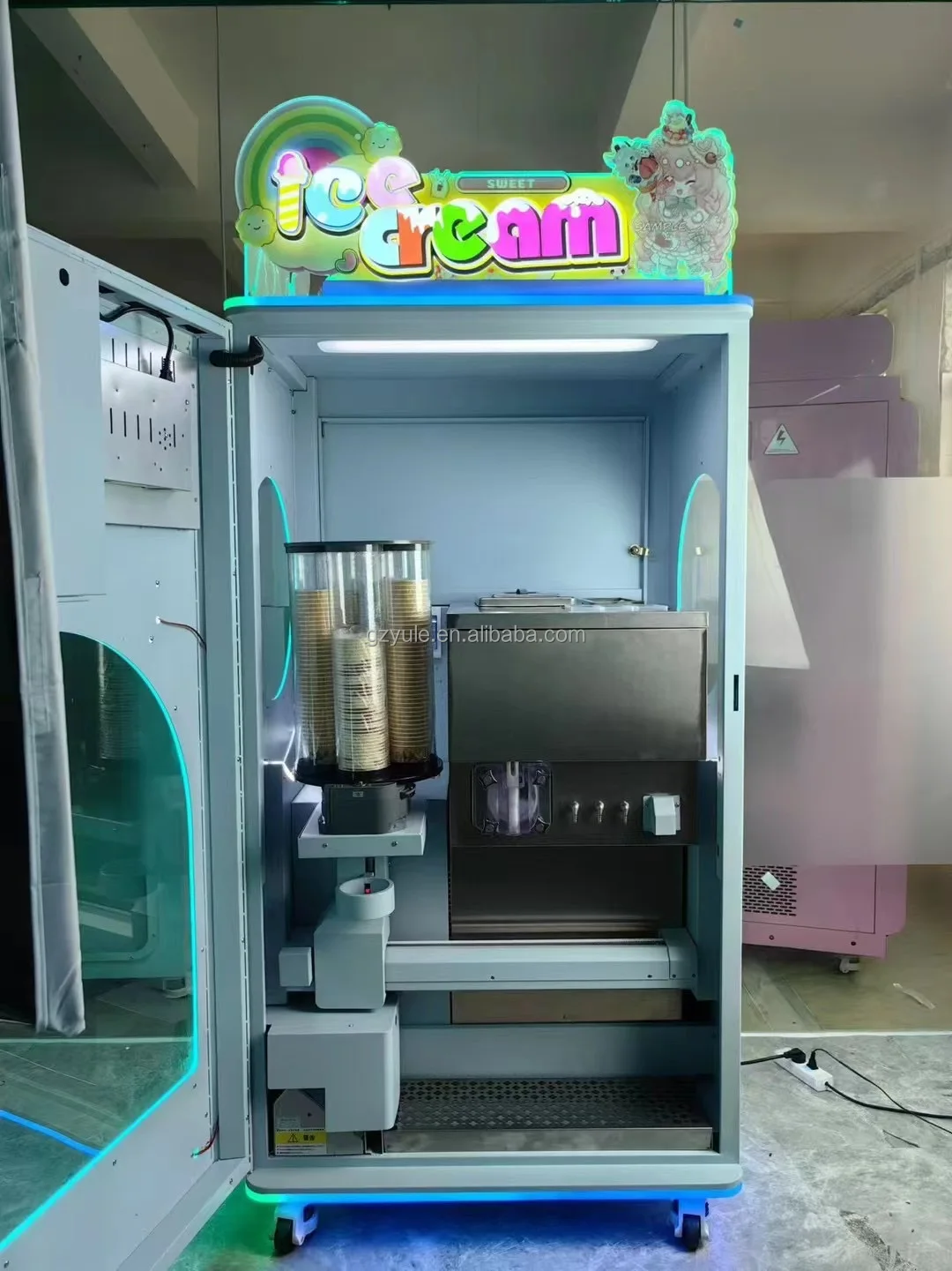Ice Cream Topping Vending Machine Robot - Soft Ice Cream Vending Machine