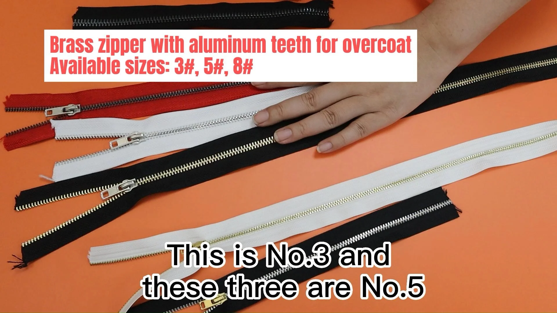 High Quality Riri Zipper Y Teeth Zips 3# 5# 8# Aluminium Y Teeth Metal ...