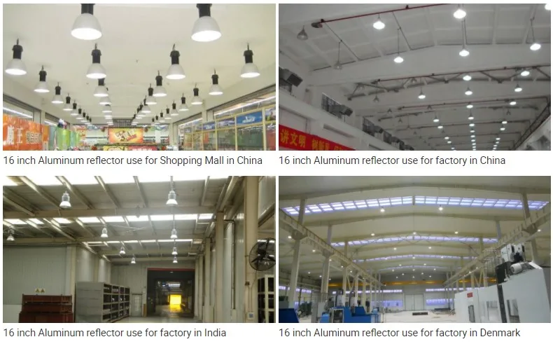 Lampshade Factory Spinning Aluminum Reflector Lamp Shade 90 Degree Beam ...