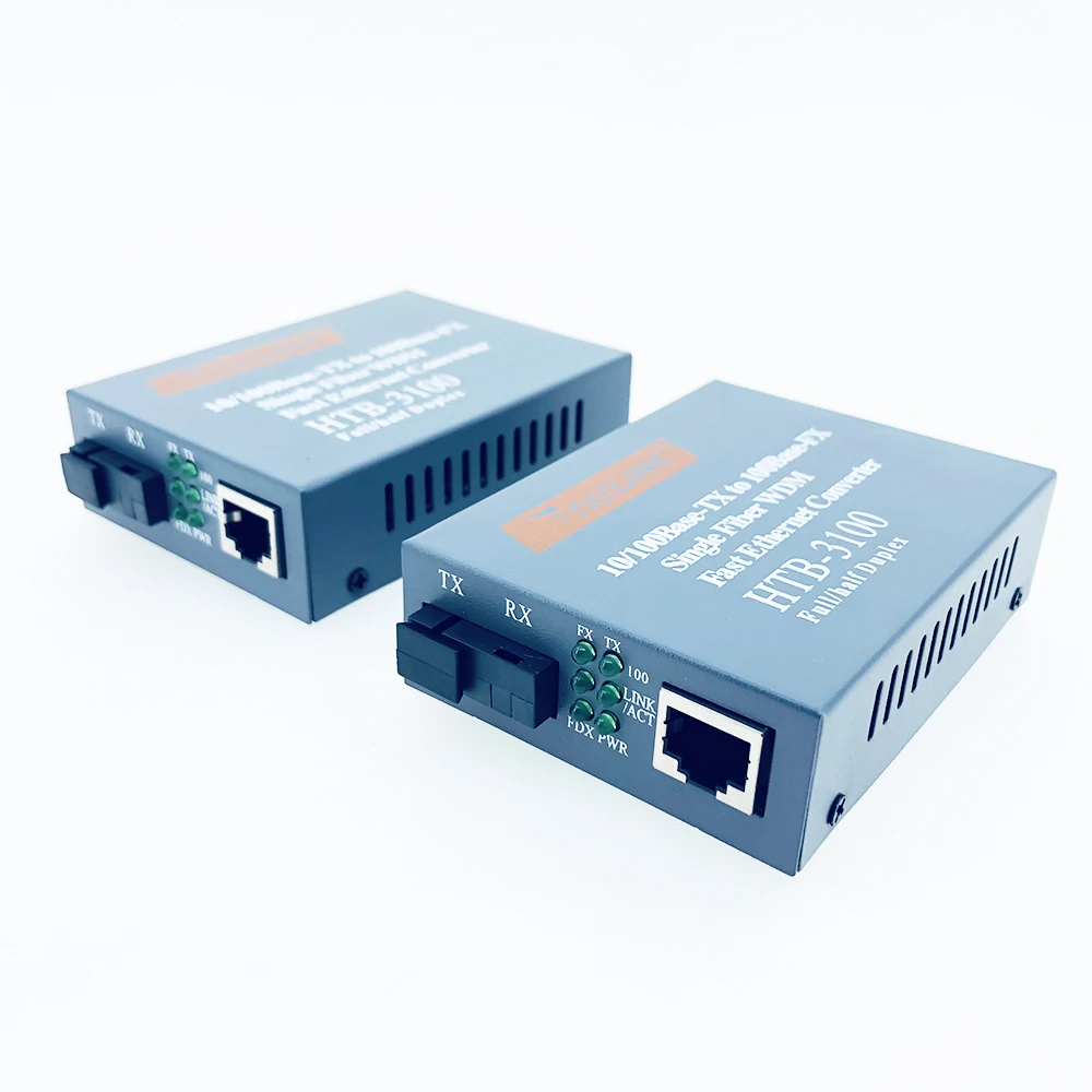 Netlink HTB-1100S Fiber Media Converter - 25km Single Mode