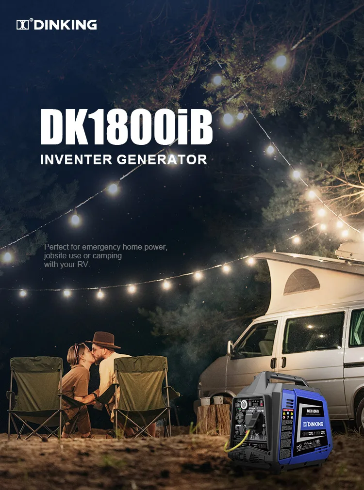 Dinking Portable Inverter Generator 1.8kw Super Quiet Gasoline Powered ...