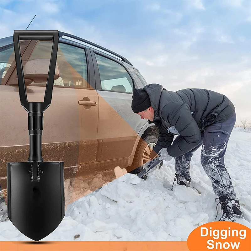 Camping Snow Shovel - Foldable & Durable Multifunctional Tool