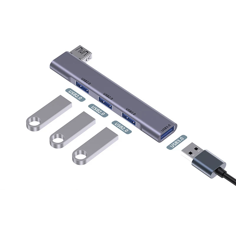 4 In 1 Pd 60w Usb Hub To Usb 3.0 Usb 2.0 High Speed Data Transmission ...