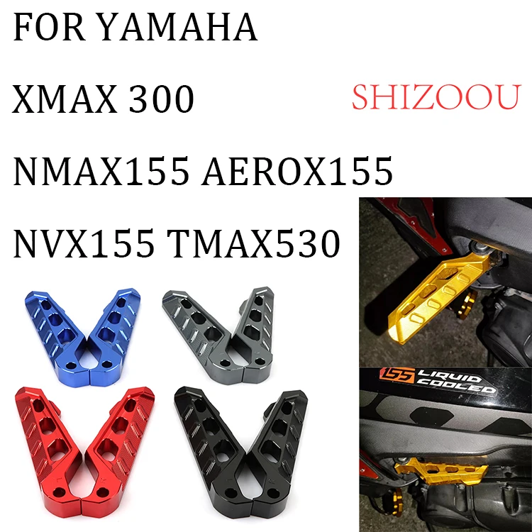 Motorcycle Rear Passenger Foot Peg Footrests for YAMAHA XMAX 300 NMAX ...
