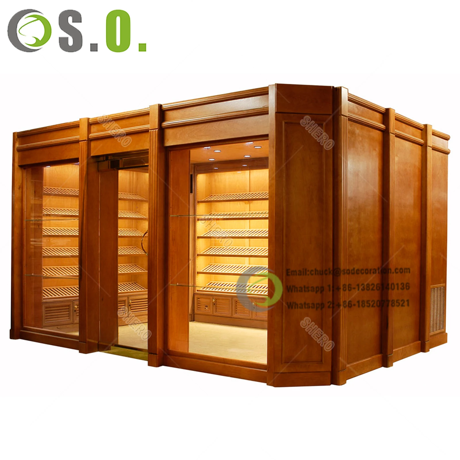Custom Walk-in Cigar Room - Premium Humidor Solutions