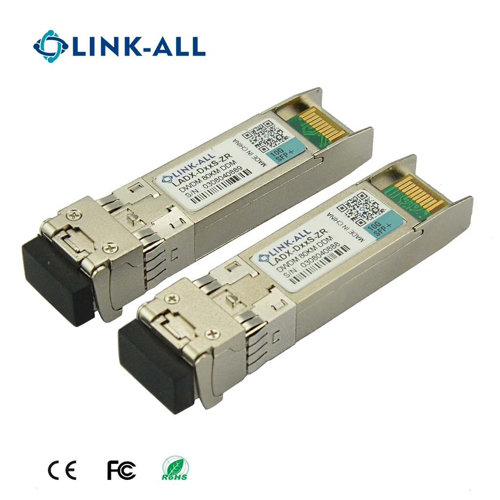 Link-all Dwdm Eml Laser 10g 80km Sfp+ Dwdm Transceiver With Ddm - Buy ...
