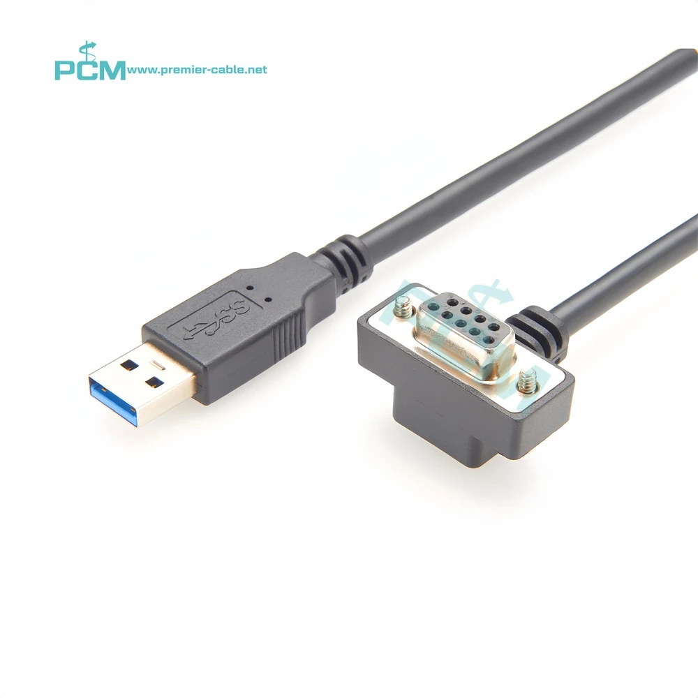 FTDI USB to RS232 DB9 Female 4Pin Down Up Angle COM Port Serial ...