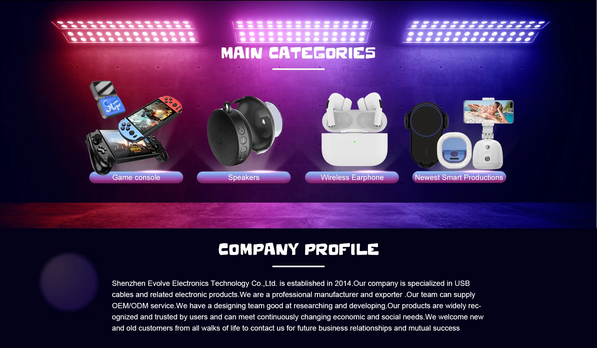 Shenzhen Evolve Electronic Technology Co., Ltd. - Charger Cables/Wireless Microphone/Earphones ...