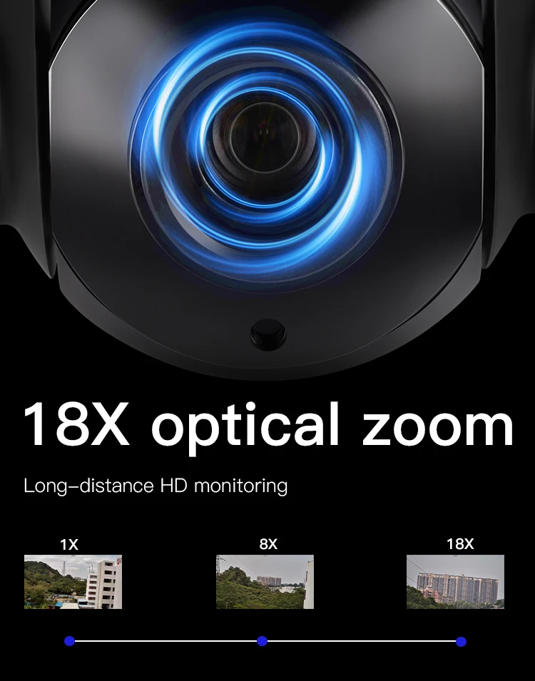 4mp Hd 18x Optical Zoom Dome Ai Smart Ip Camera Outdoor Cctv Ip66 Dome ...