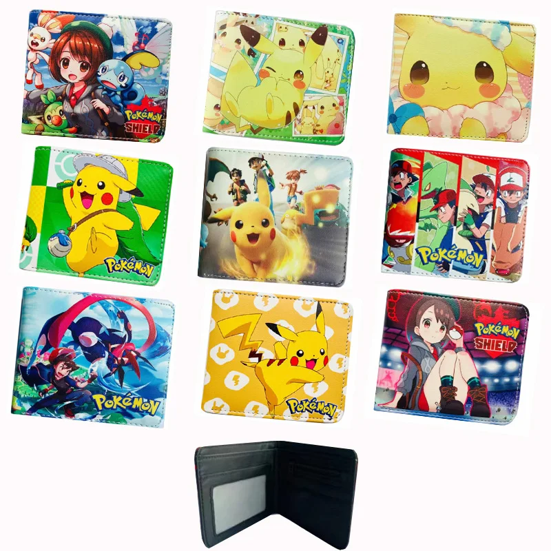 Pikachuu Anime Z Fold Wallet Pu Leather Wallets For Men For Boys - Buy ...