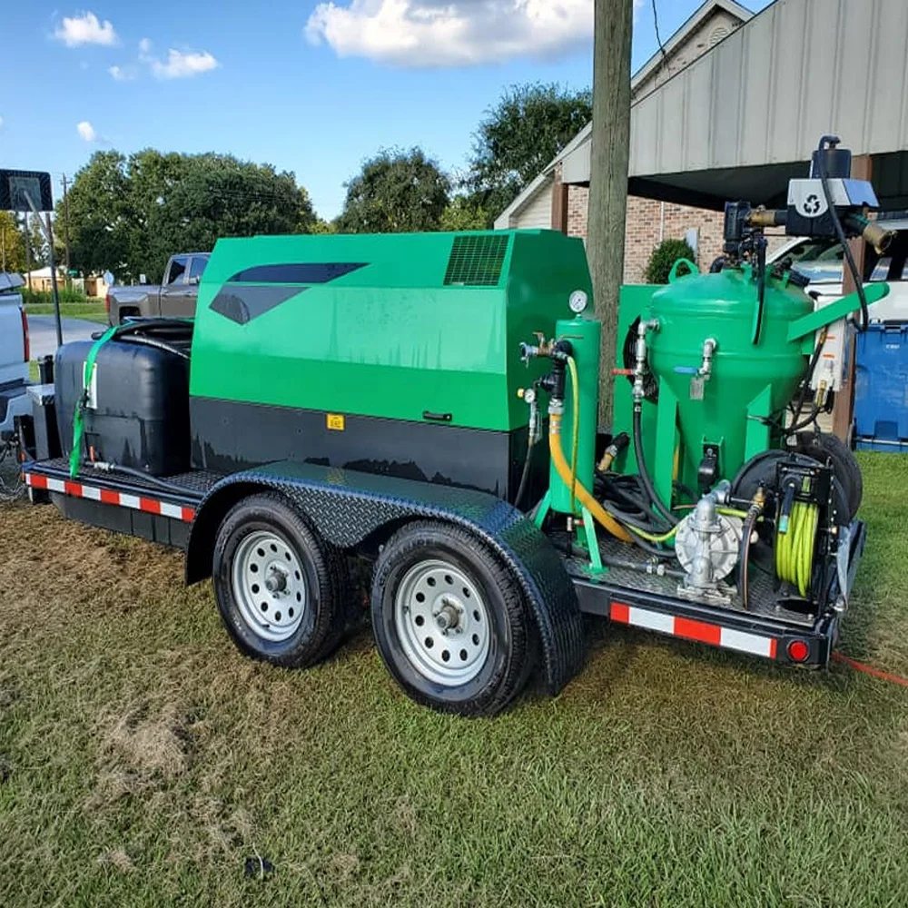Mobile Truck Mounted Sandblasting Machine with Air Compressor for Sale