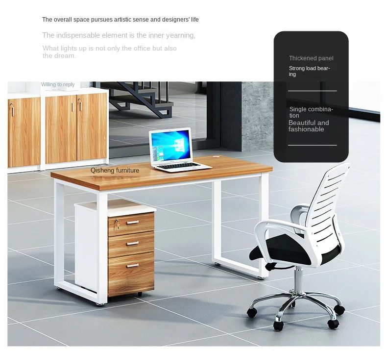 YGZ24 Partition Office Cubicle Workstation Staff Computer Table Office Desk Panel Partitions ...