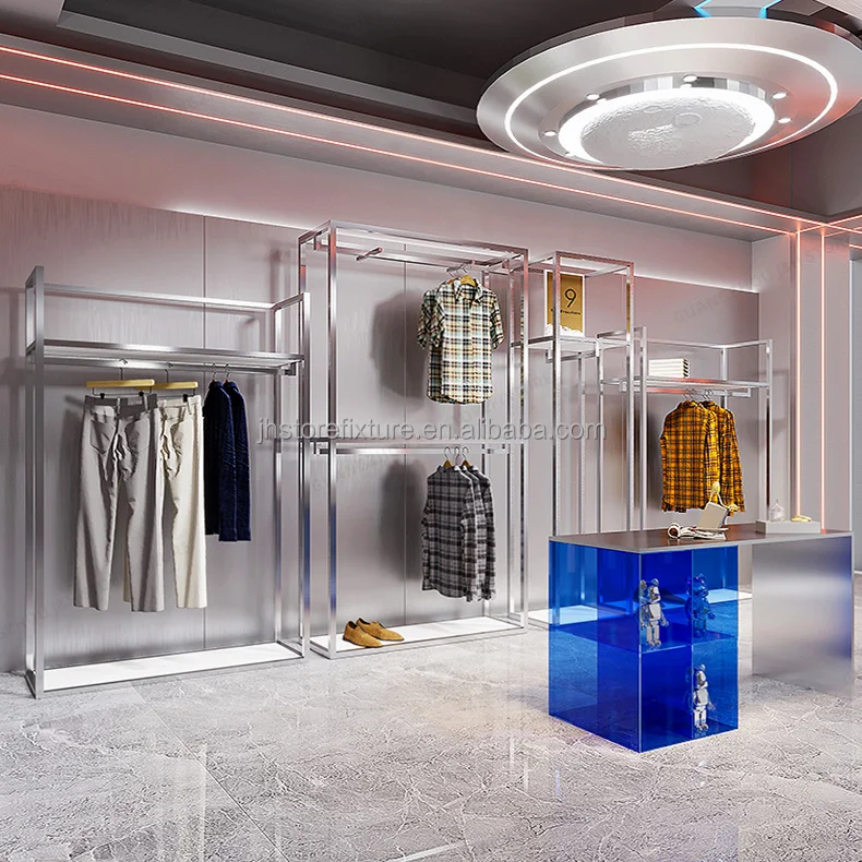 Factory Price Wholesale Stainless Steel Clothes Hanging Rack Titanium ...