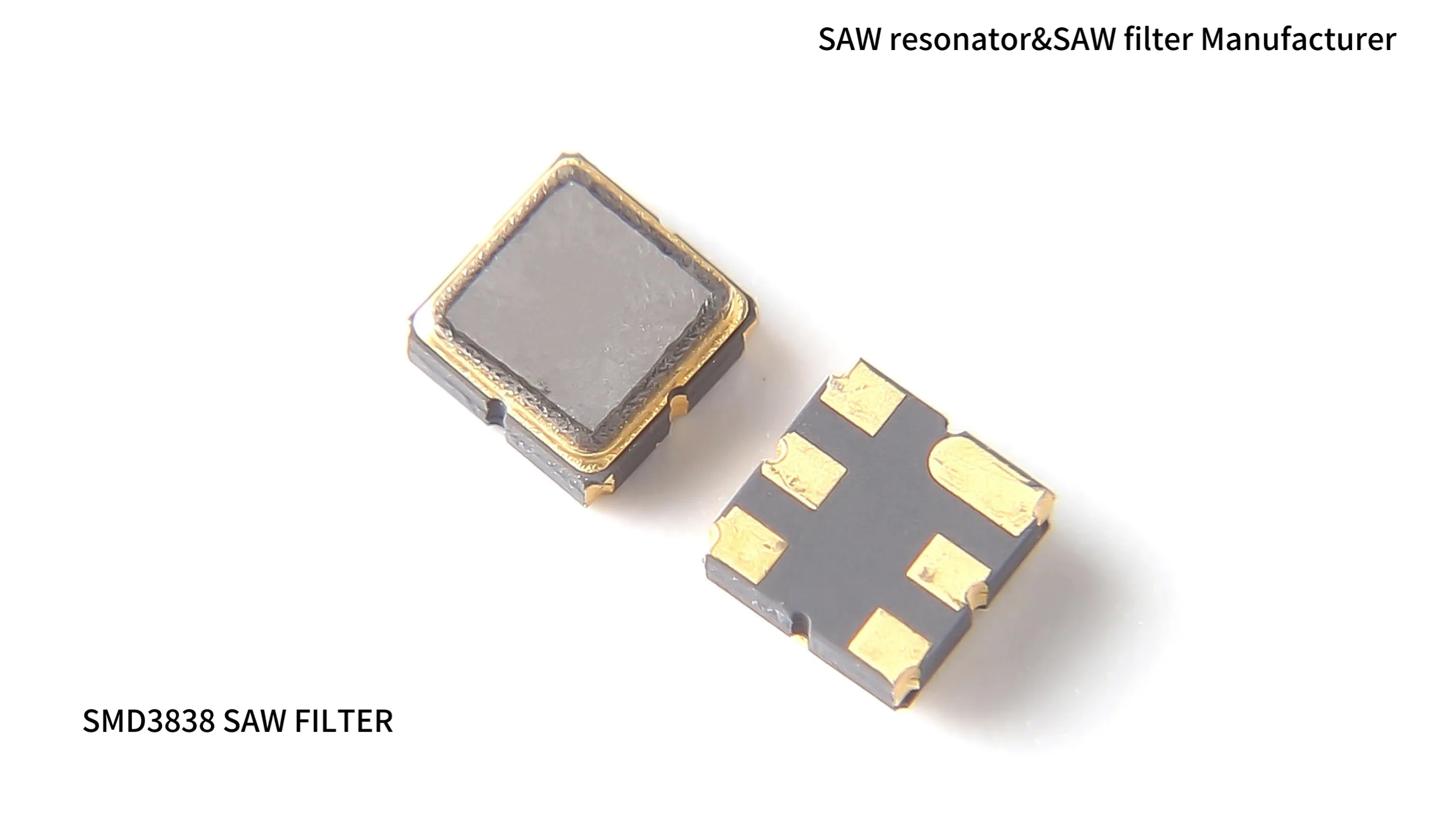 Smd 3.8x3.8mm F345mhz 6pin Acoustic Chip Saw Filter Rf Filters For ...