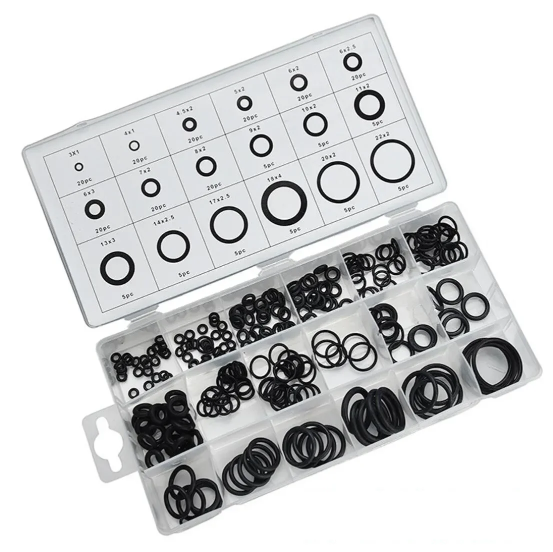 Professional Repair Tool Box Color Rubber O-Ring Seal Kit with Hardware O-Rings for Seals ...