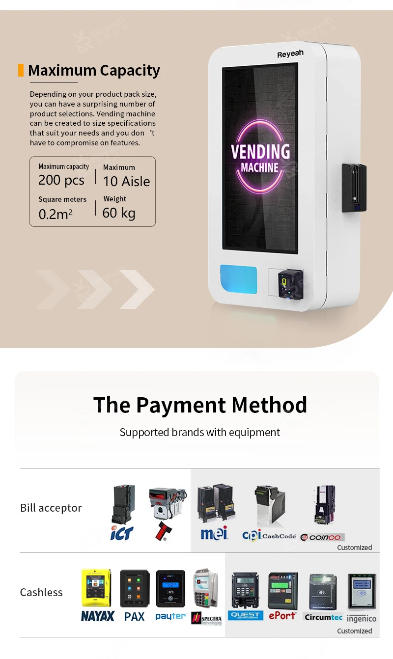 32 Inch Touch Screen Vending Machine Self Services Mini Smart Wall ...