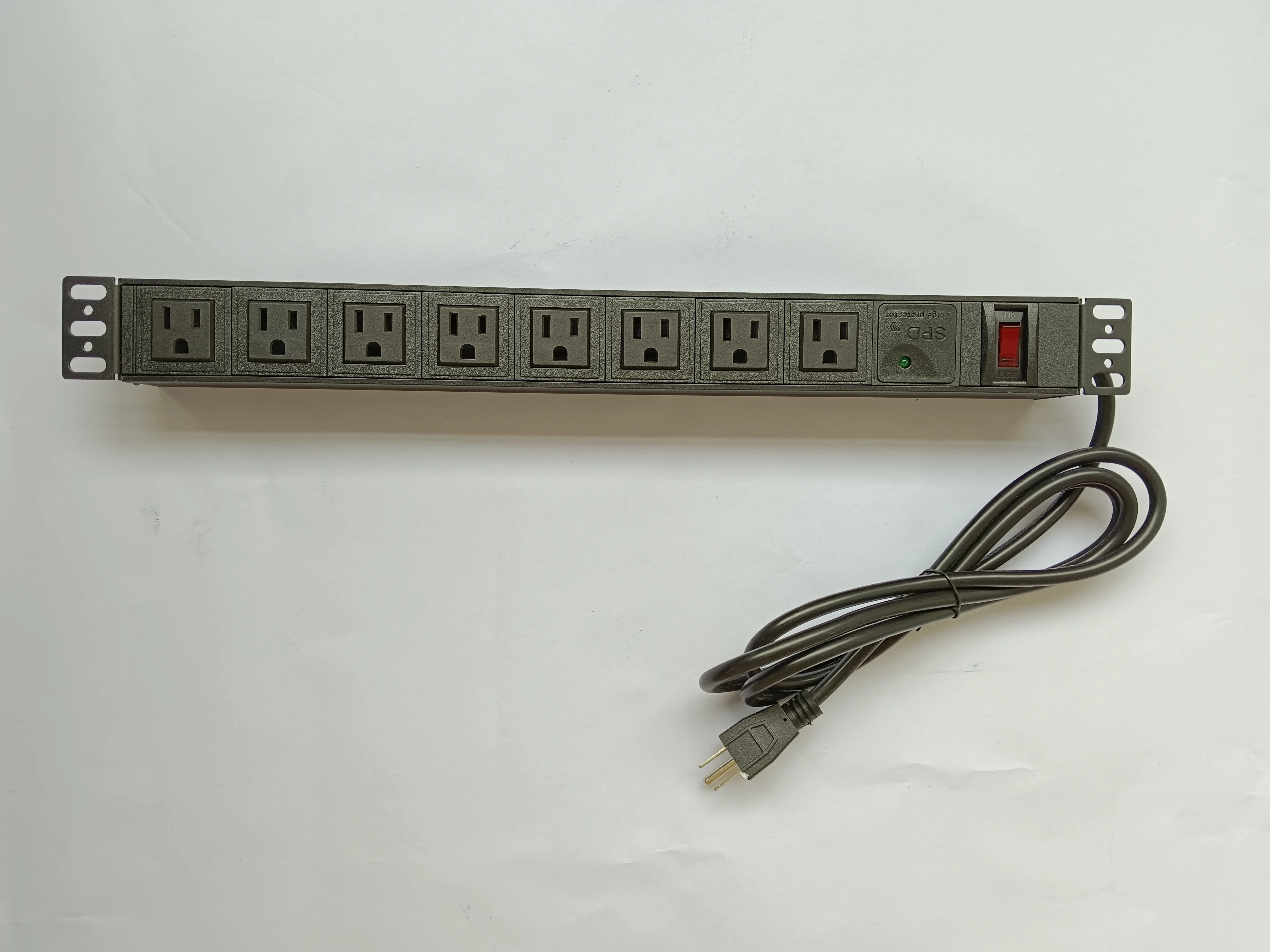 European standard pdu 8 Germany sockets with on/off switch 1U power ...