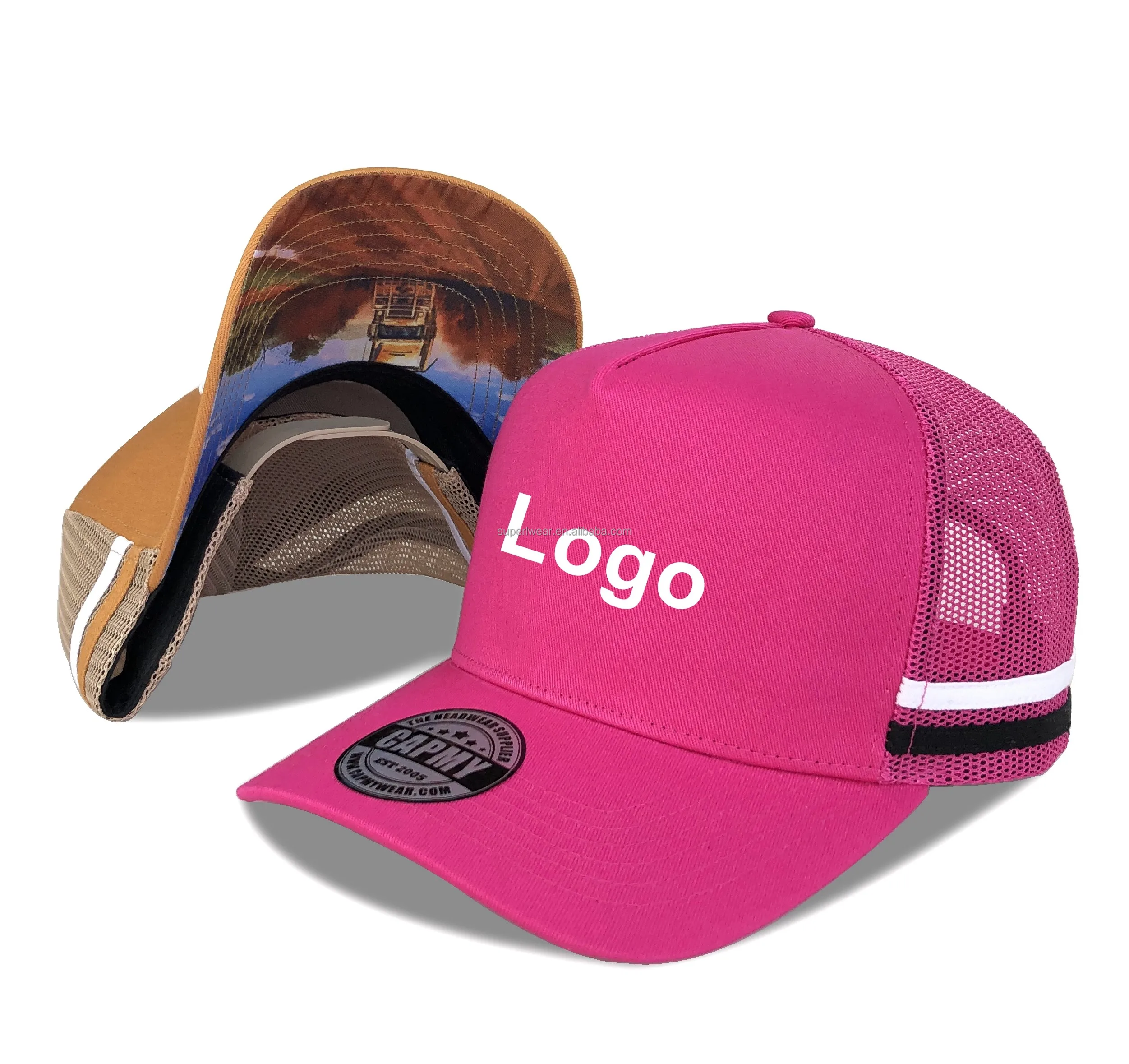 Custom Logo Quality 5 Panel Mesh Cap Aussie Australian Country Trucker ...
