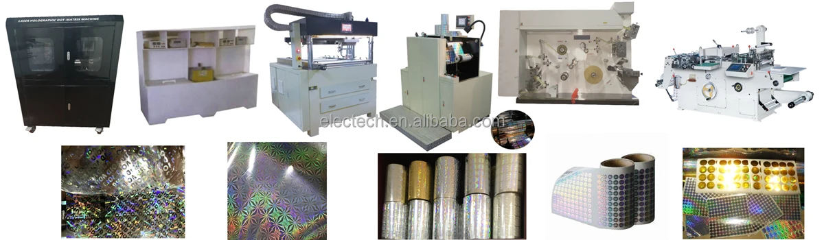 Laser Holographic Embossing Machine for Custom Stickers