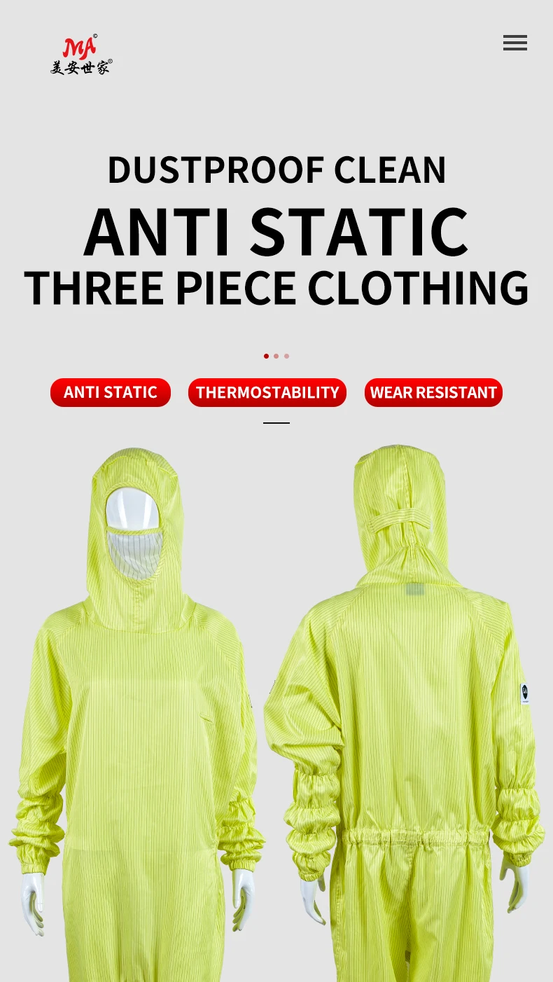 Cleanroom Esd Clothes Electronic Antistatic Dust Lab Coat Anti Static ...