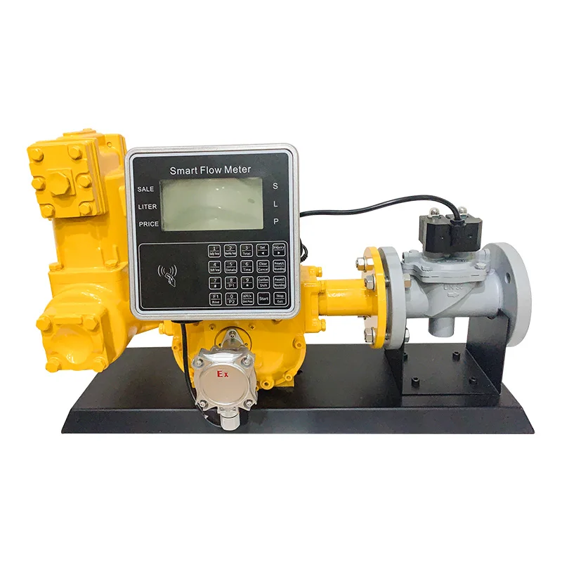 M50C 2'' 50mm Diesel Gasoline Fuel LC Flow Meter with Smart Counter