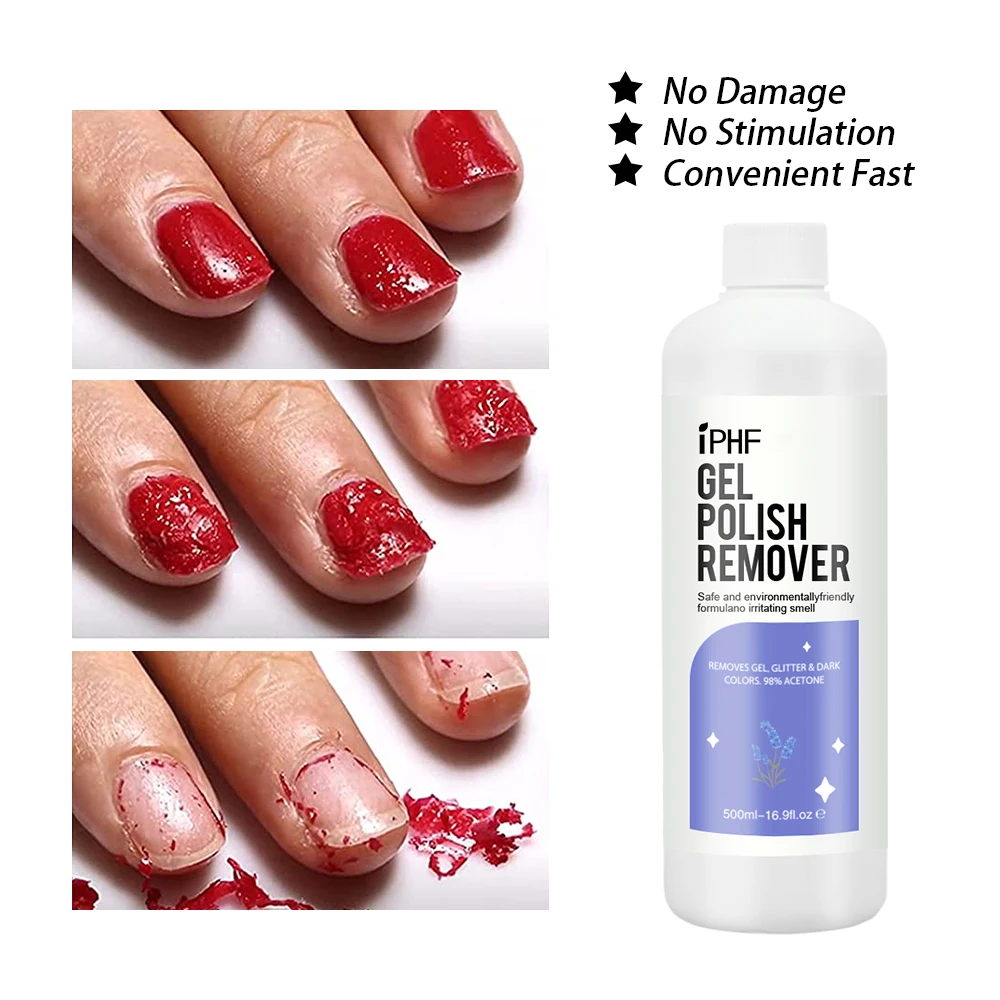 Professional 500ml Nail Polish Remover Bottle Quickly Soak Off Magic ...