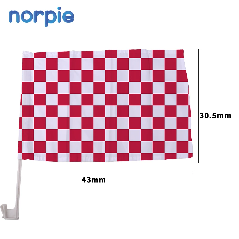Blank Sublimation Your Logo Here White Car Window Flag With Pole Single ...