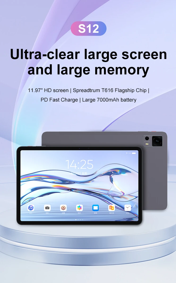 Stock Available Hipo-s12 11.97inch T616 Ram 8gb Rom 256gb Tablet Pc ...