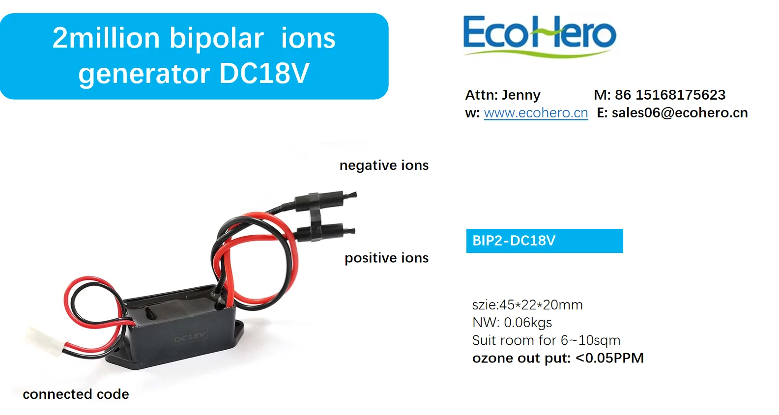Bi-polar Ion Generator For Hvac Air Purifier Technology - Oem