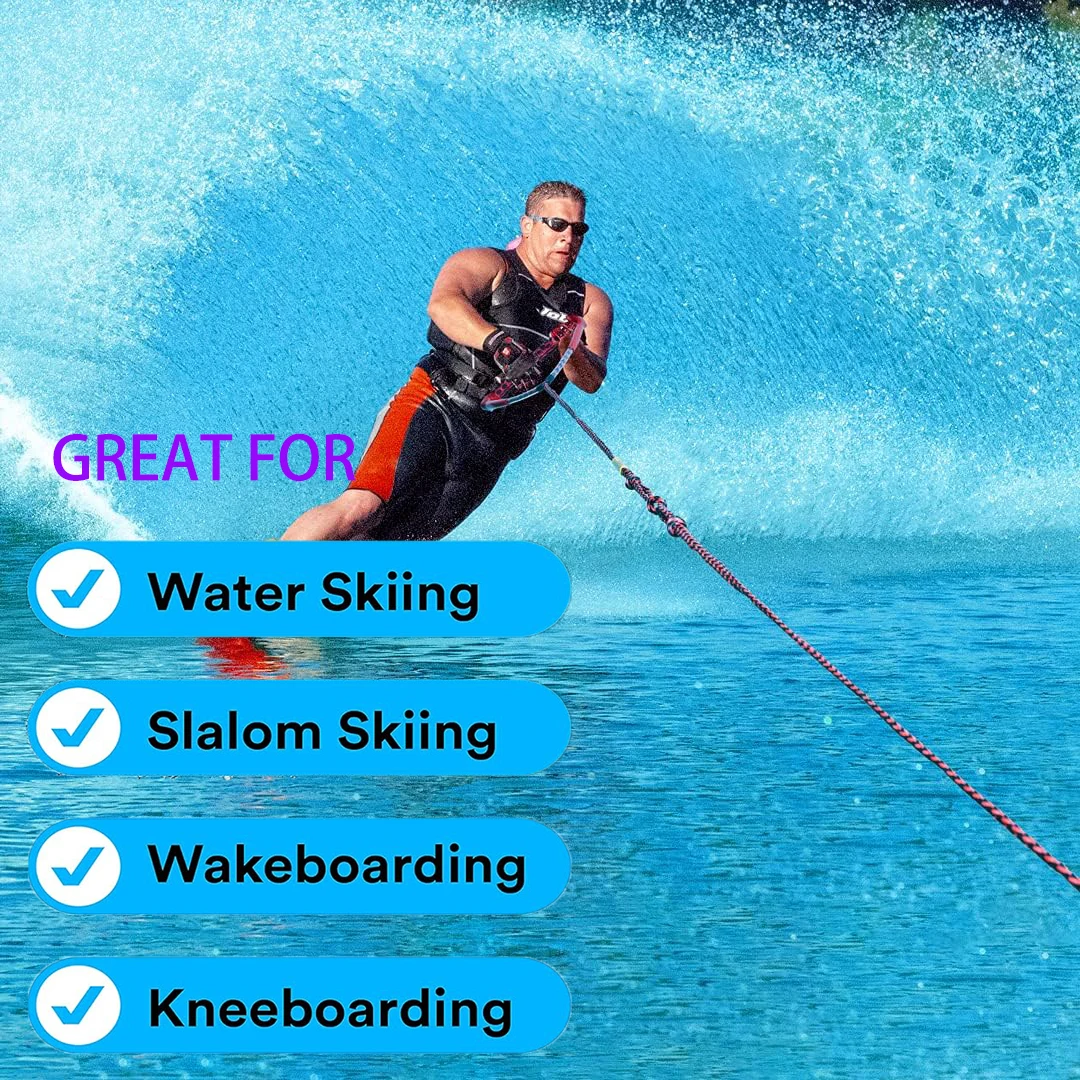 High Quality Surfboard Waterski Rope Green Yellow Color Printed Handle ...