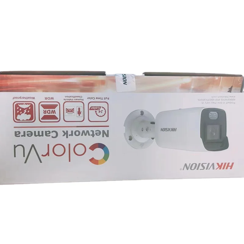 Dahua Hik 4mp Poe Ds-2cd2047g2-l Cctv Ip Camera Colorvu Full Color Fixed Bullet Network Security ...