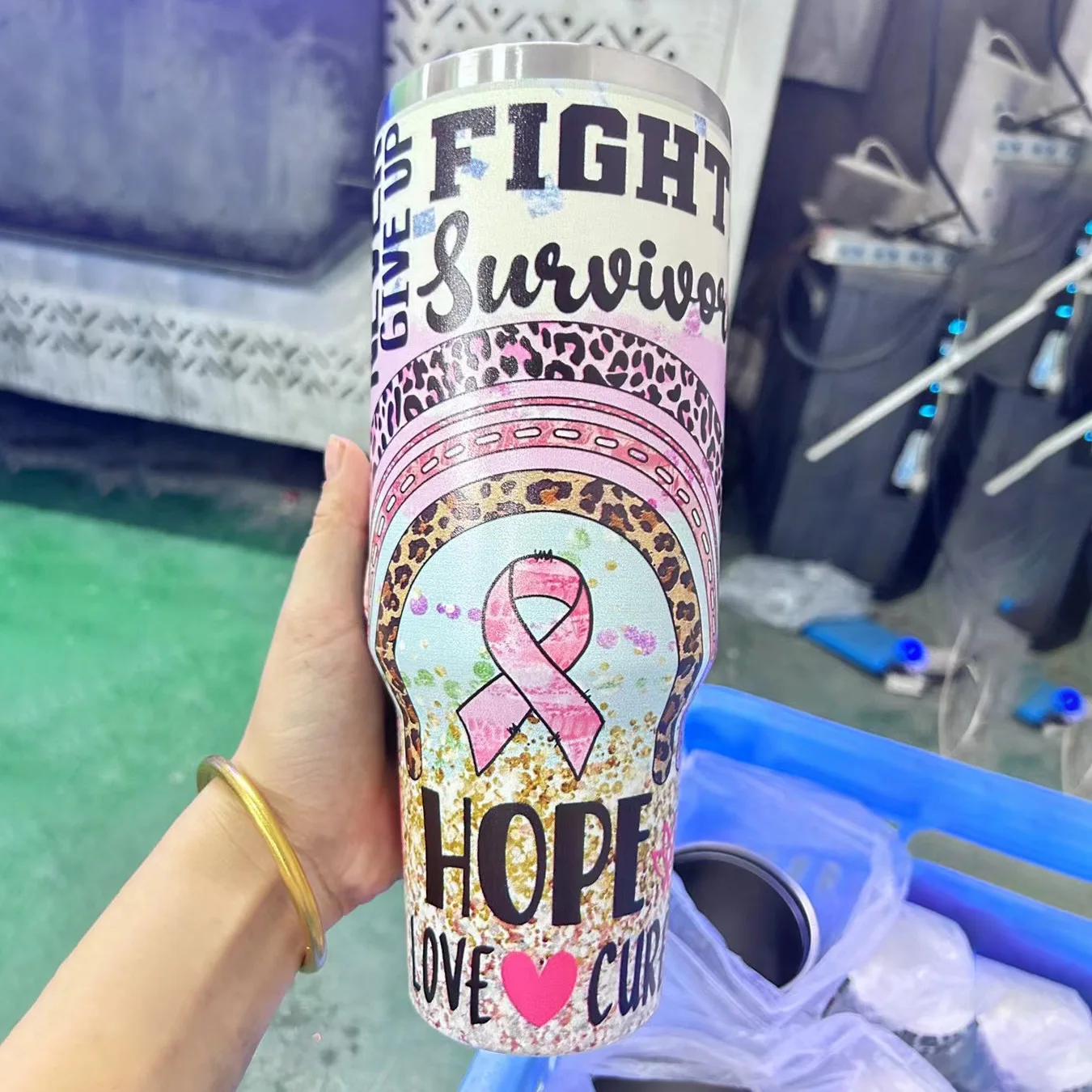 20oz Double Wall Car Cups Customized Stainless Steel Coffee Cups With ...