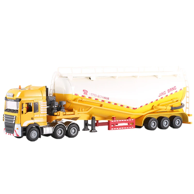 1:50 Scale Metal Tank Truck Die Cast Model Toy 3 Colors Engineering ...