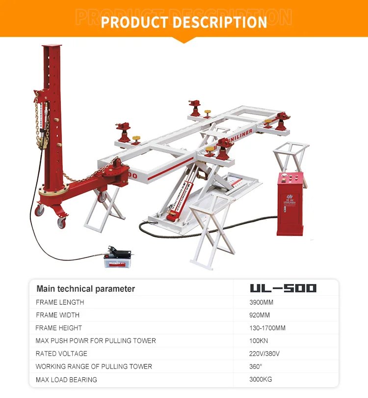 Auto Collision Repair Equipment /car Frame Repair Bench U-l-500 Chassis ...