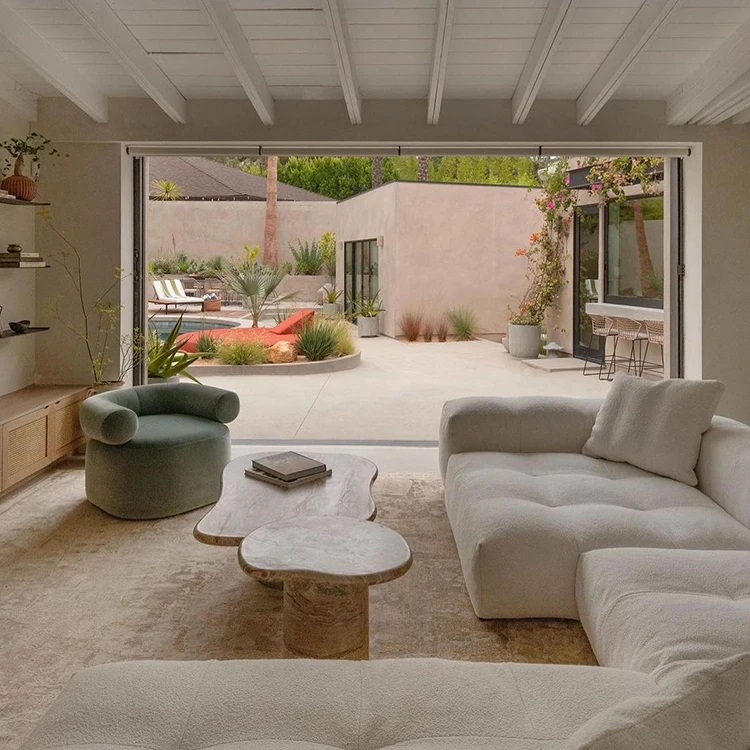 Waterproof Relax Fabric Sectional Sofa Set for Living Room