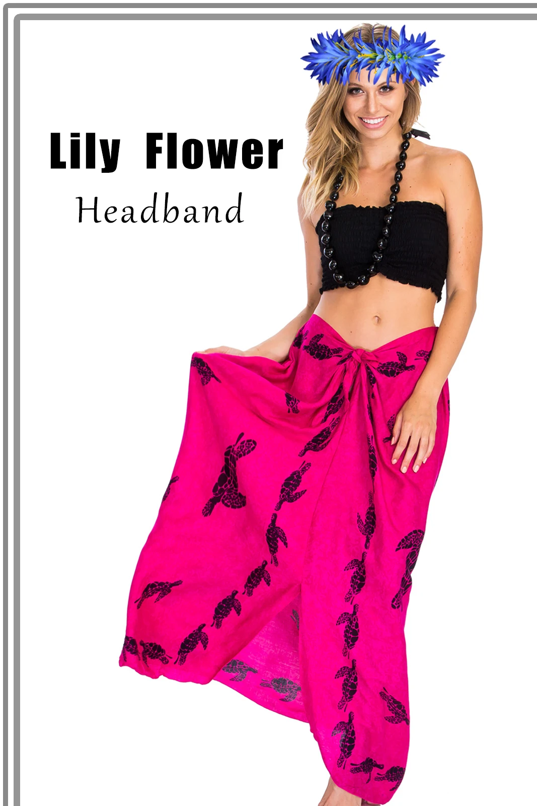 Hawaii Dance Party Hula Girl Headband Elastic Floral Hairband for ...