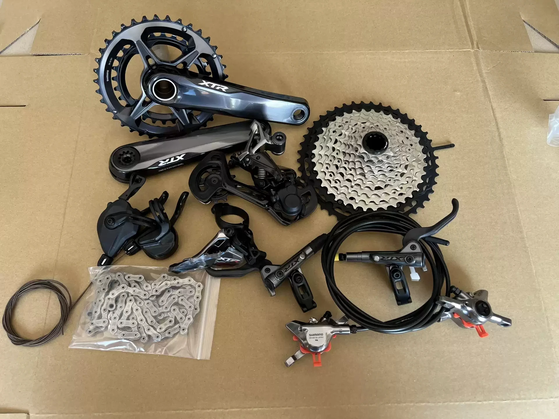 Shimamo Xtr M9100 Groupset 24 Speed Brake Crankset Cassette For Mountain Bike Mtb - Buy Shimano ...