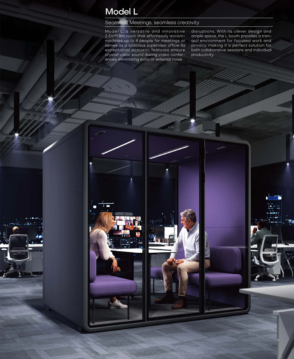 Design Office Pod Movable Office Booth For Work Privacy Pod - Buy ...